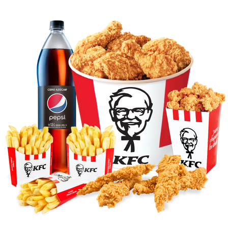 Combos buckets para 4 o más personas - KFC Colombia